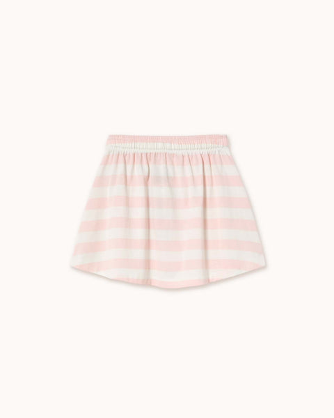 stripes skirt in pastel pink/off-white – Little