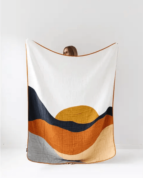 large sunset throw blanket – Little