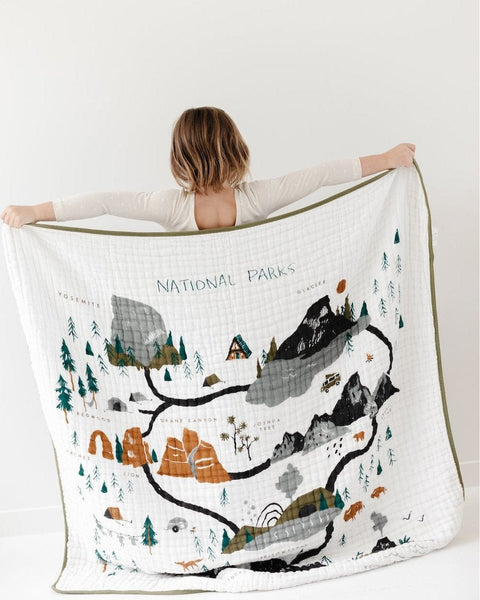 national parks quilt – Little