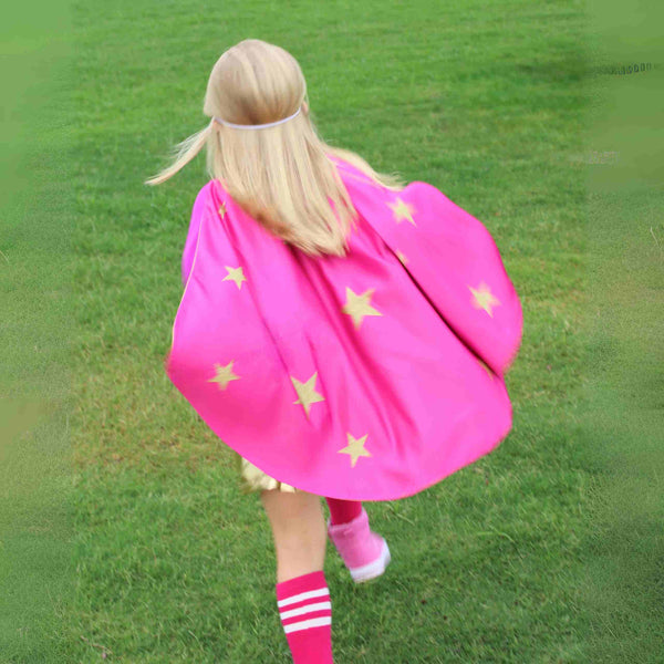 Superhero Star Power Cape Set, Pink – Little