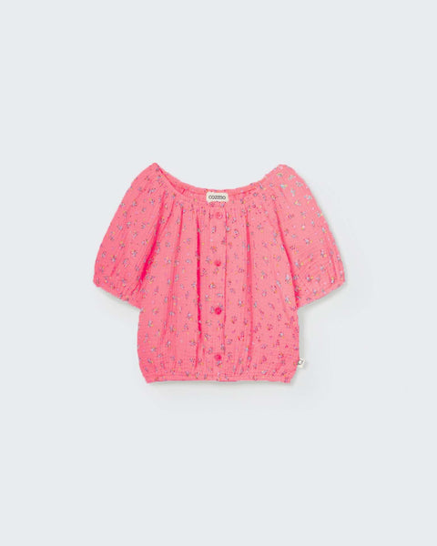 judy top in confetti pink – Little