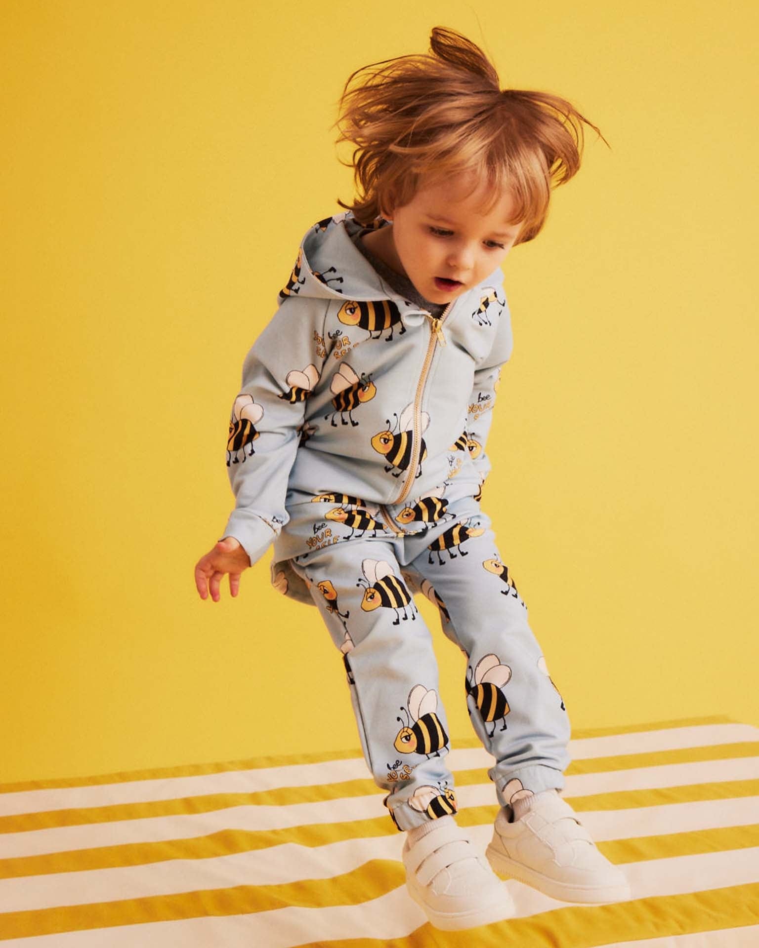 bee pants in blue – Little