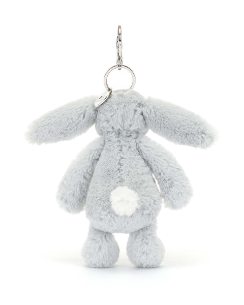 bashful grey bunny bag charm – Little