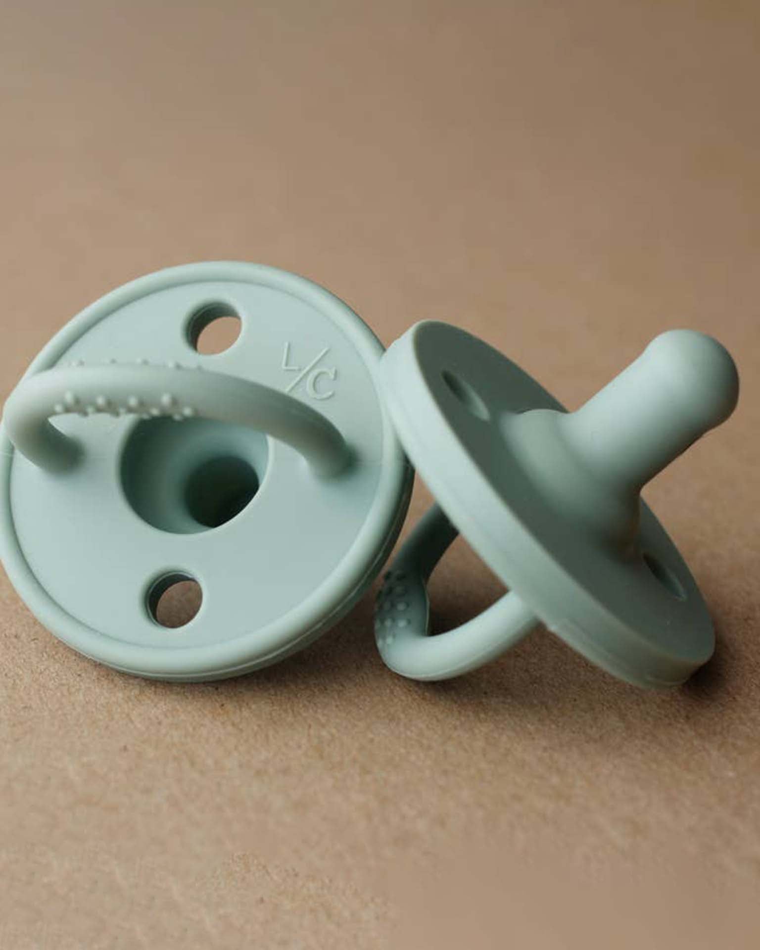 silicone pacifier in sage – Little