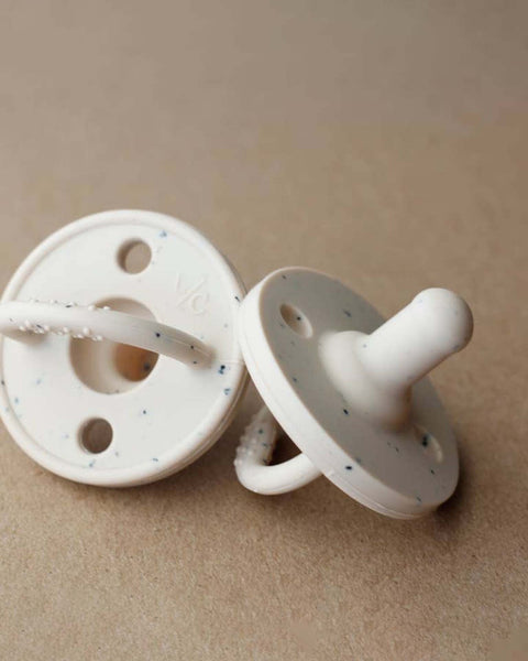 silicone pacifier in speckled vanilla – Little