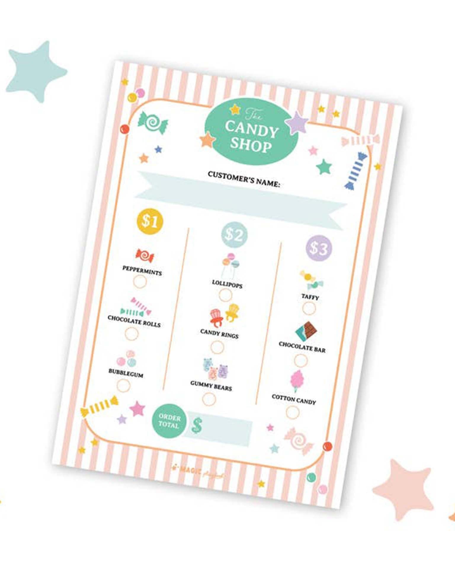 candy shop pretend play pad – Little