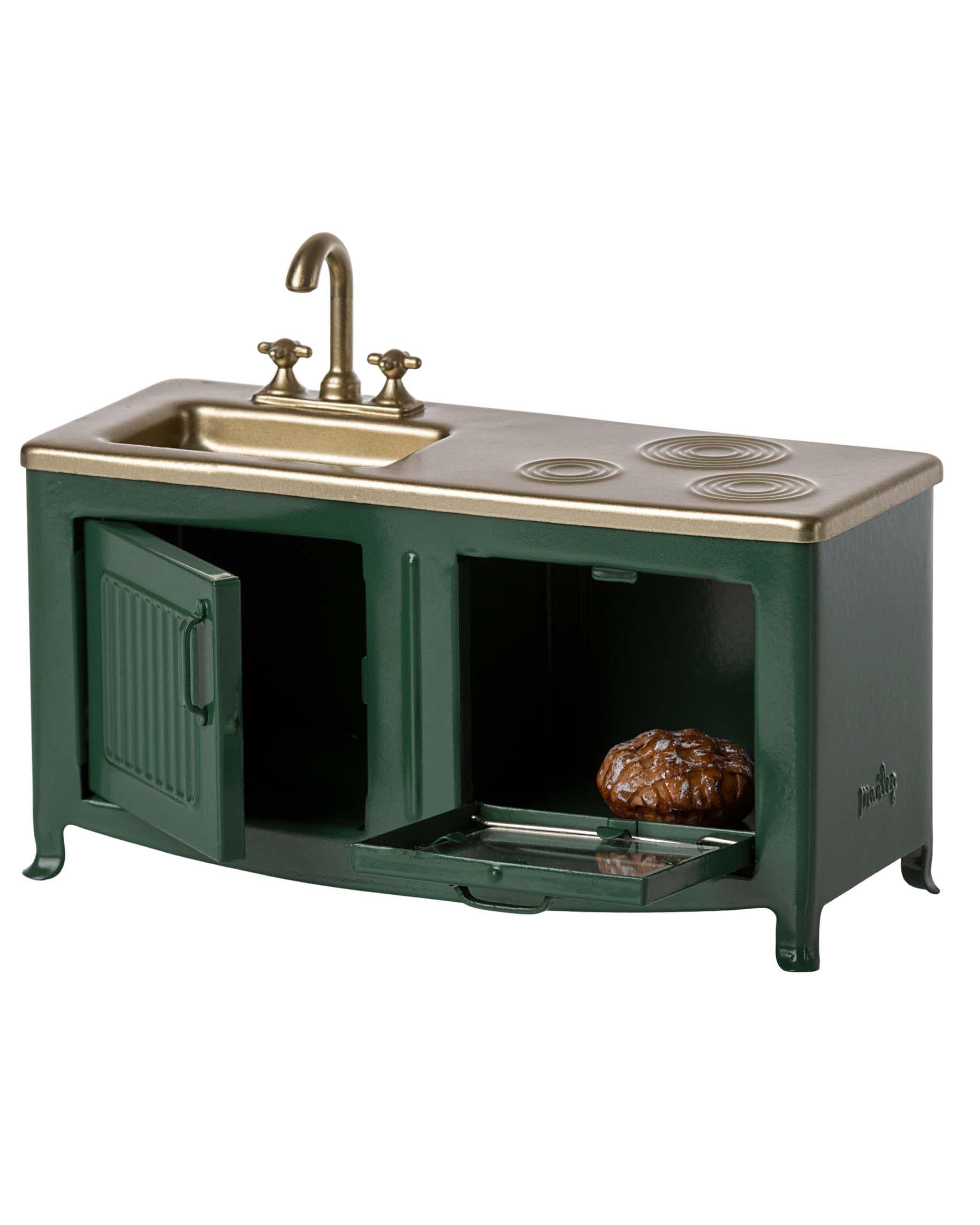 mouse kitchen in dark green – Little