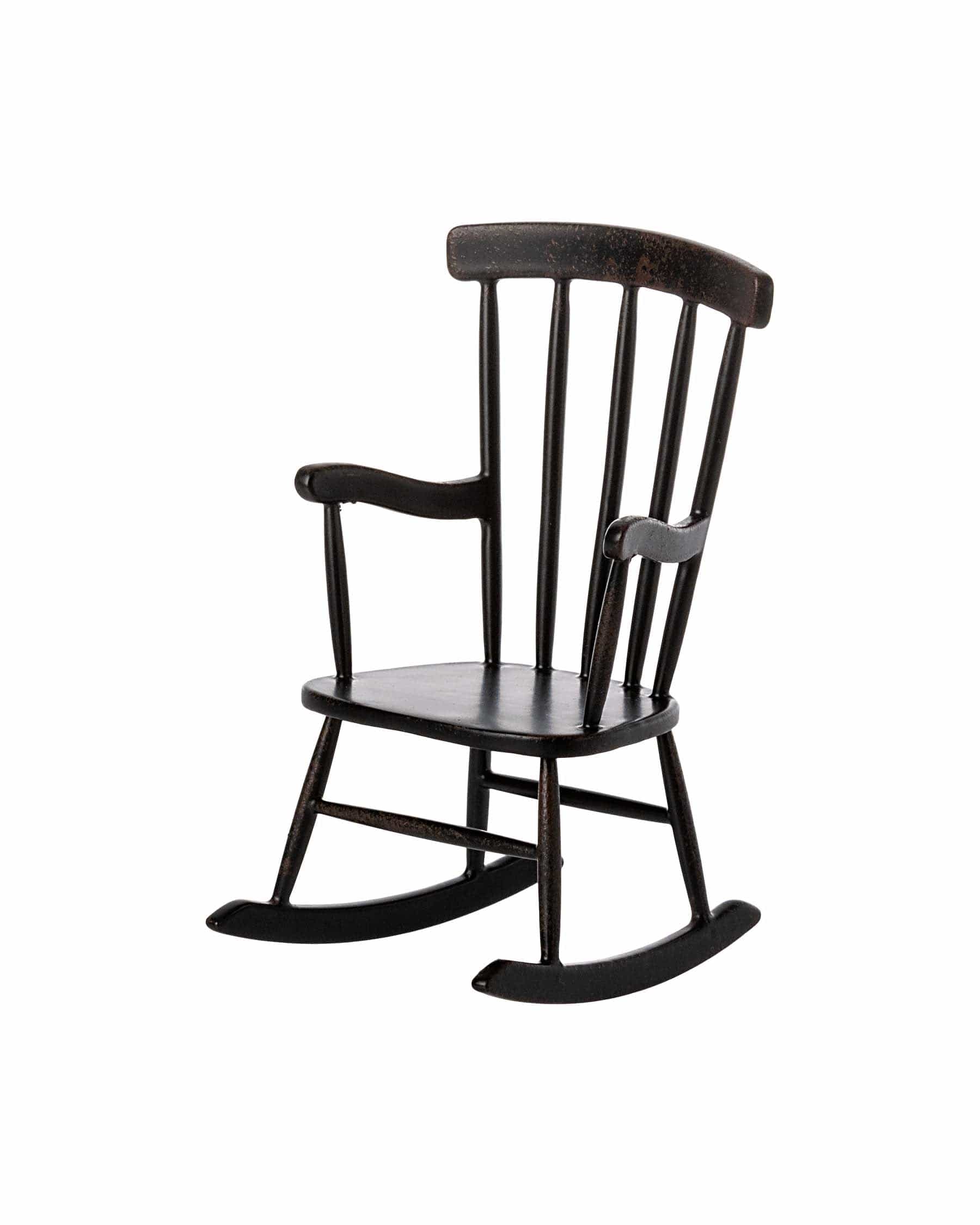 maileg mouse rocking chair in anthracite – Little