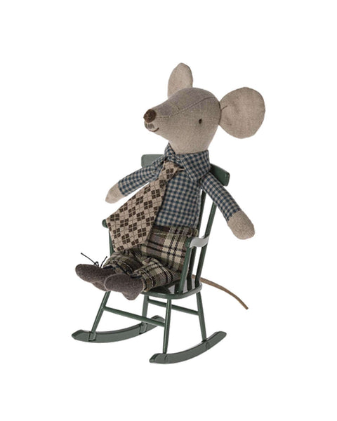 mouse rocking chair in dark green – Little