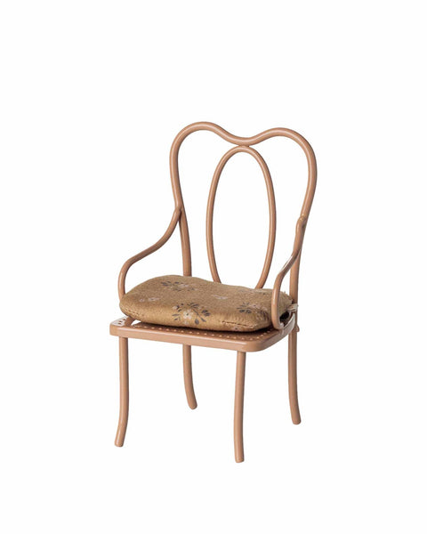 maileg vintage chair, mini - dark powder play at Little
