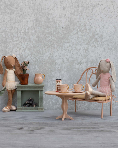 maileg vintage chair, mini - dark powder play at Little
