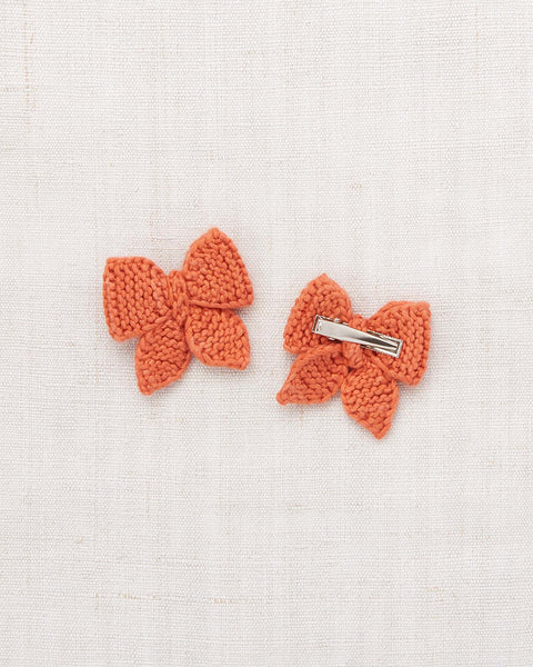 baby puff bow set in gamberetto – Little