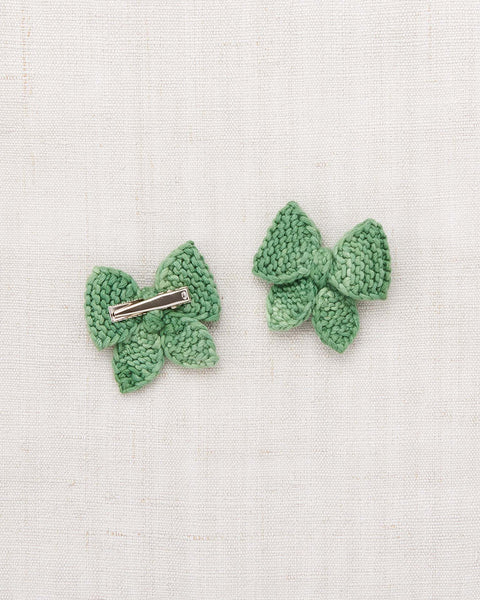 baby puff bow set in jadeite – Little