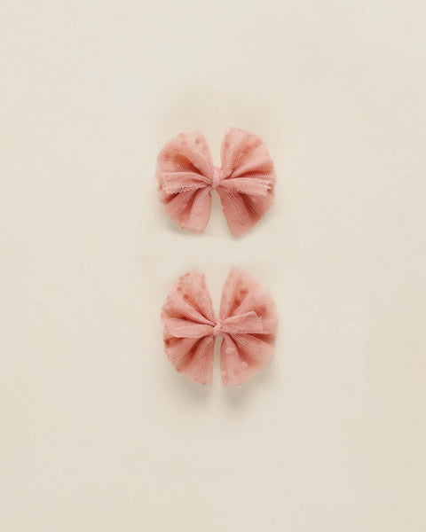 flutter tulle clips in lipstick – Little