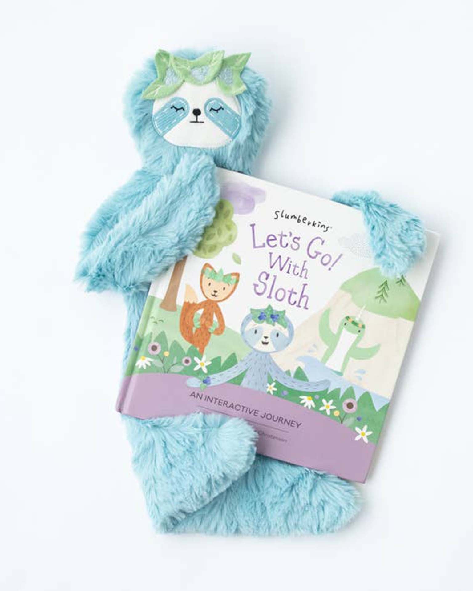 blueberry sloth snuggler + interactive book – Little