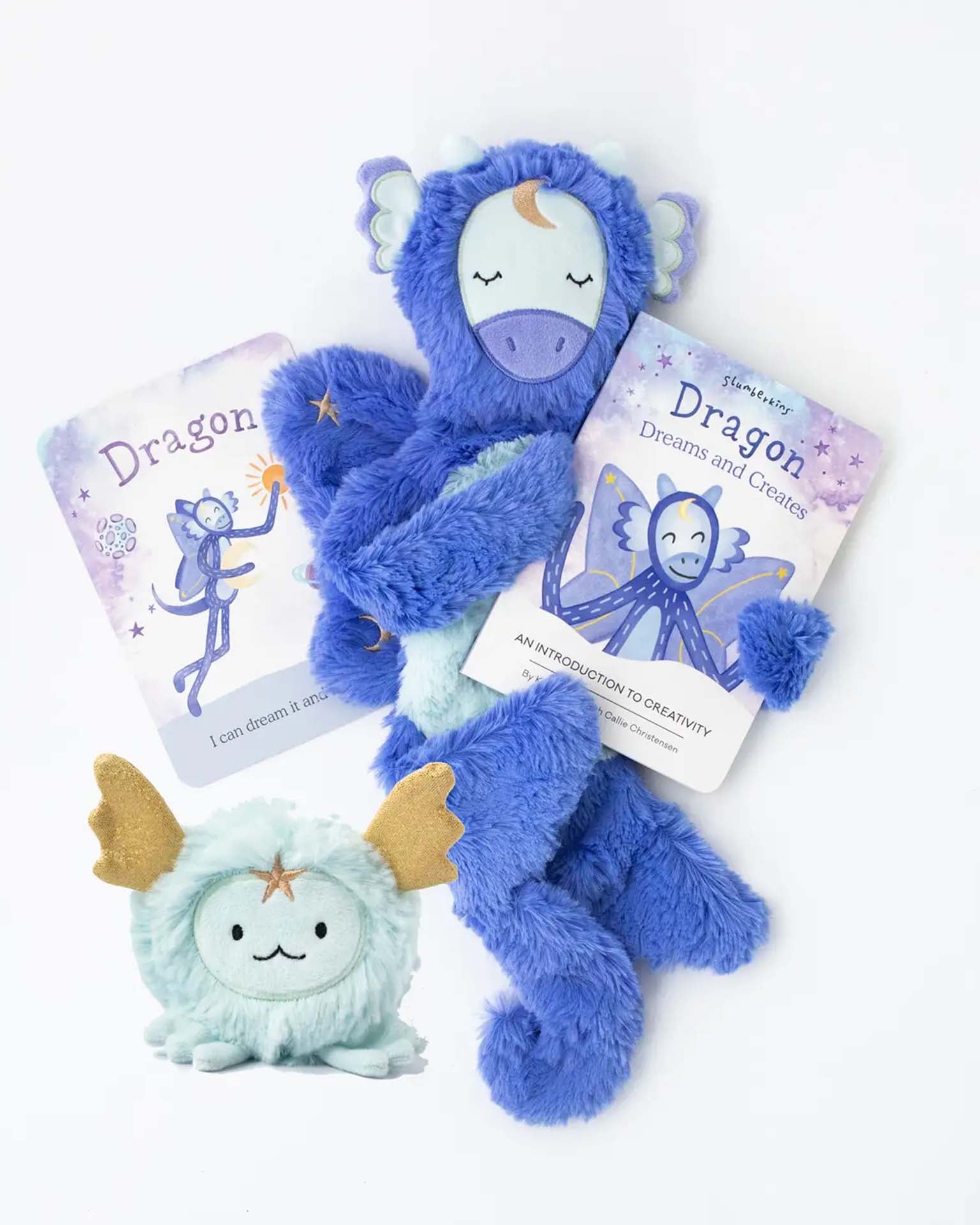 dragon snuggler + floof mini + board book – Little