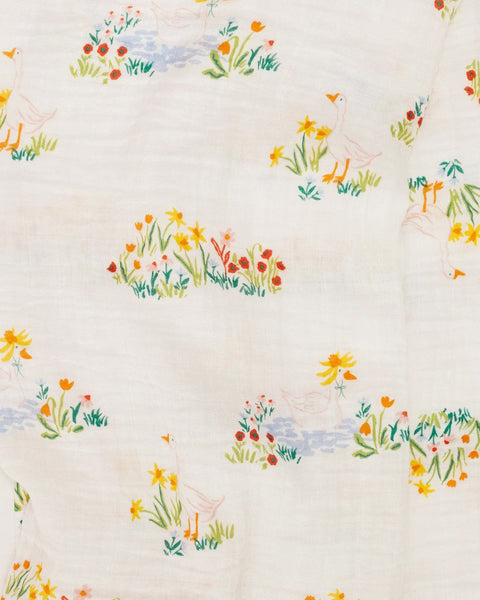 garden goose crib sheet – Little