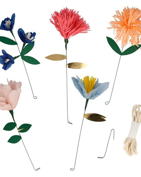 meri meri flower wall party at Little