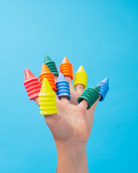 neon finger crayons – Little